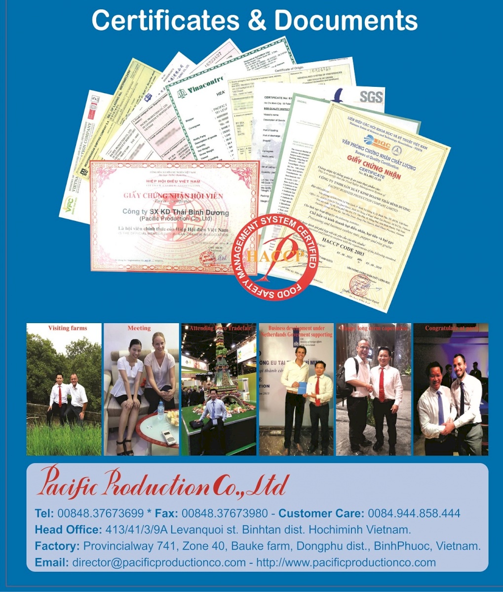 Pacific Production Co., Ltd Import & Export Ho Chi Minh Vietnam ...